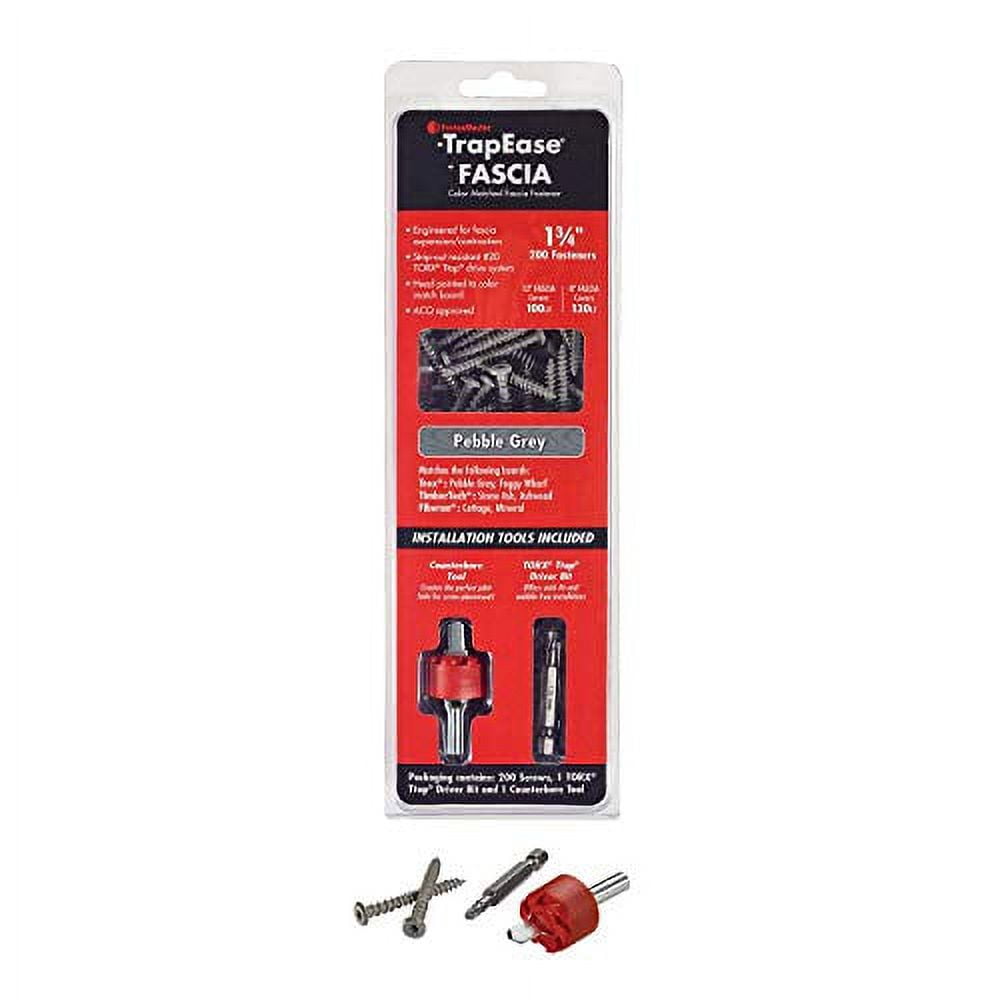 FastenMaster TrapEase Fascia Screws - 100 Linear Feet - White - Walmart.com