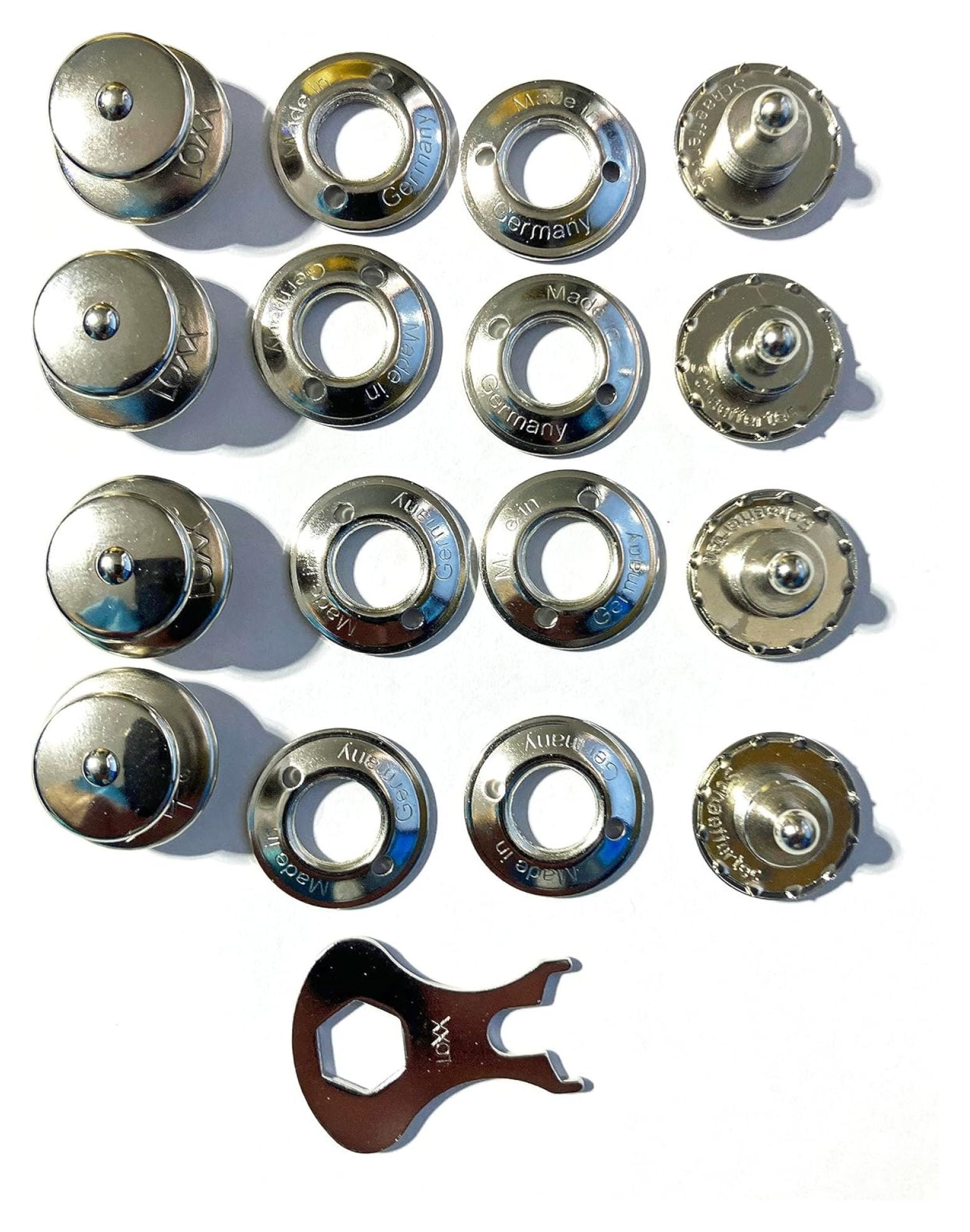 Fastener 4 Piece Set for Canvas Boat Covers, Golf cart Covers and More ...
