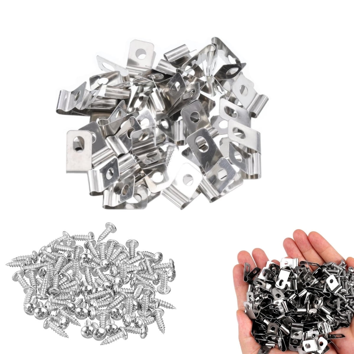 Fastener Assortment Kit,QZS Portable R-Shaped Wire Fence Clips for ...