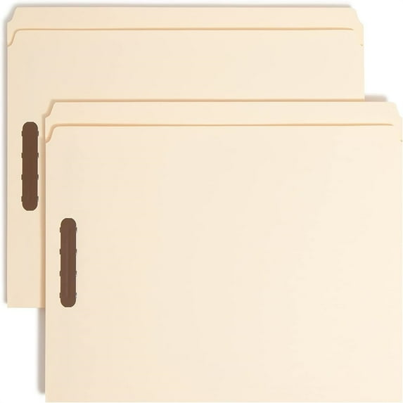 Fastener File Folder, 2 Fasteners, Reinforced Straight-Cut Tab, Letter ...