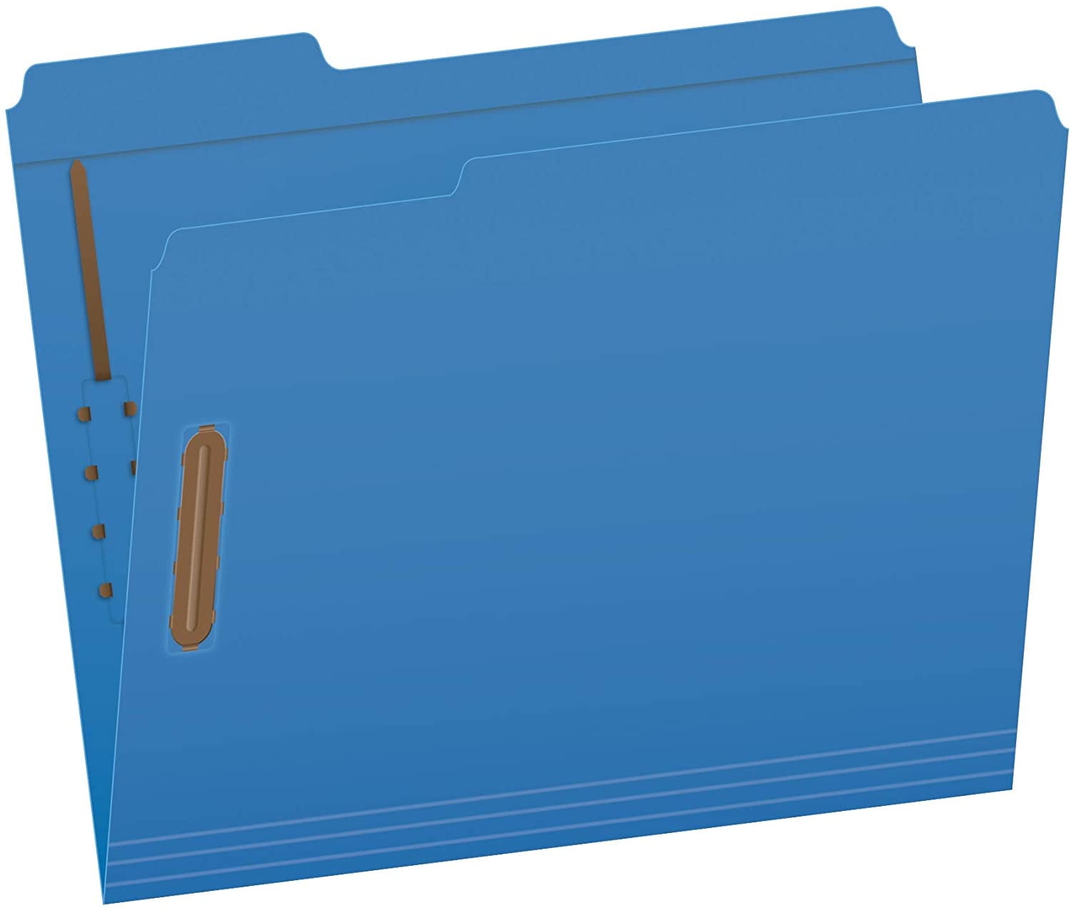 Fastener Folders, 2 Fasteners, Letter Size, Blue and Green, 1/3 Cut ...