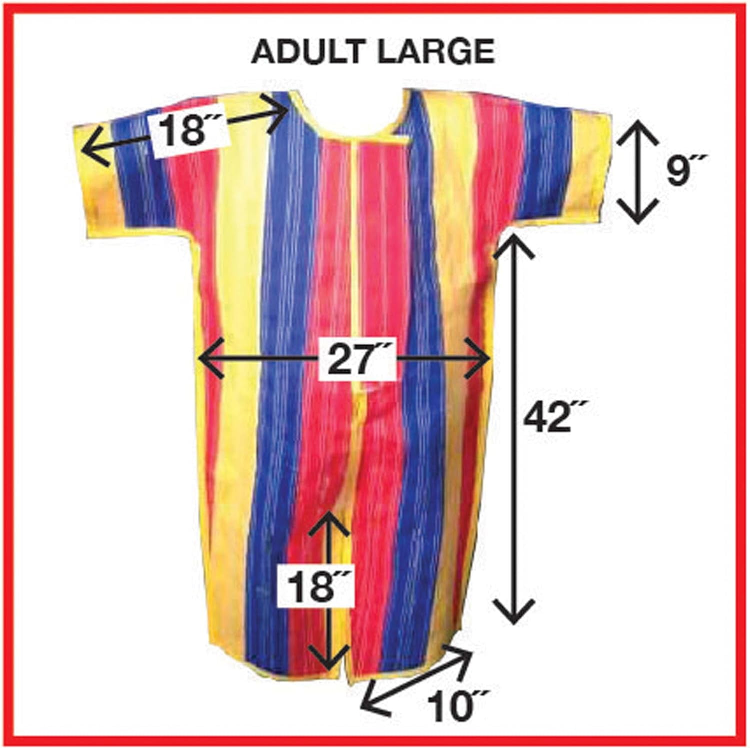 Fastener Hook Loop Sticky Suit | Adult Large | for Use with Fastener ...