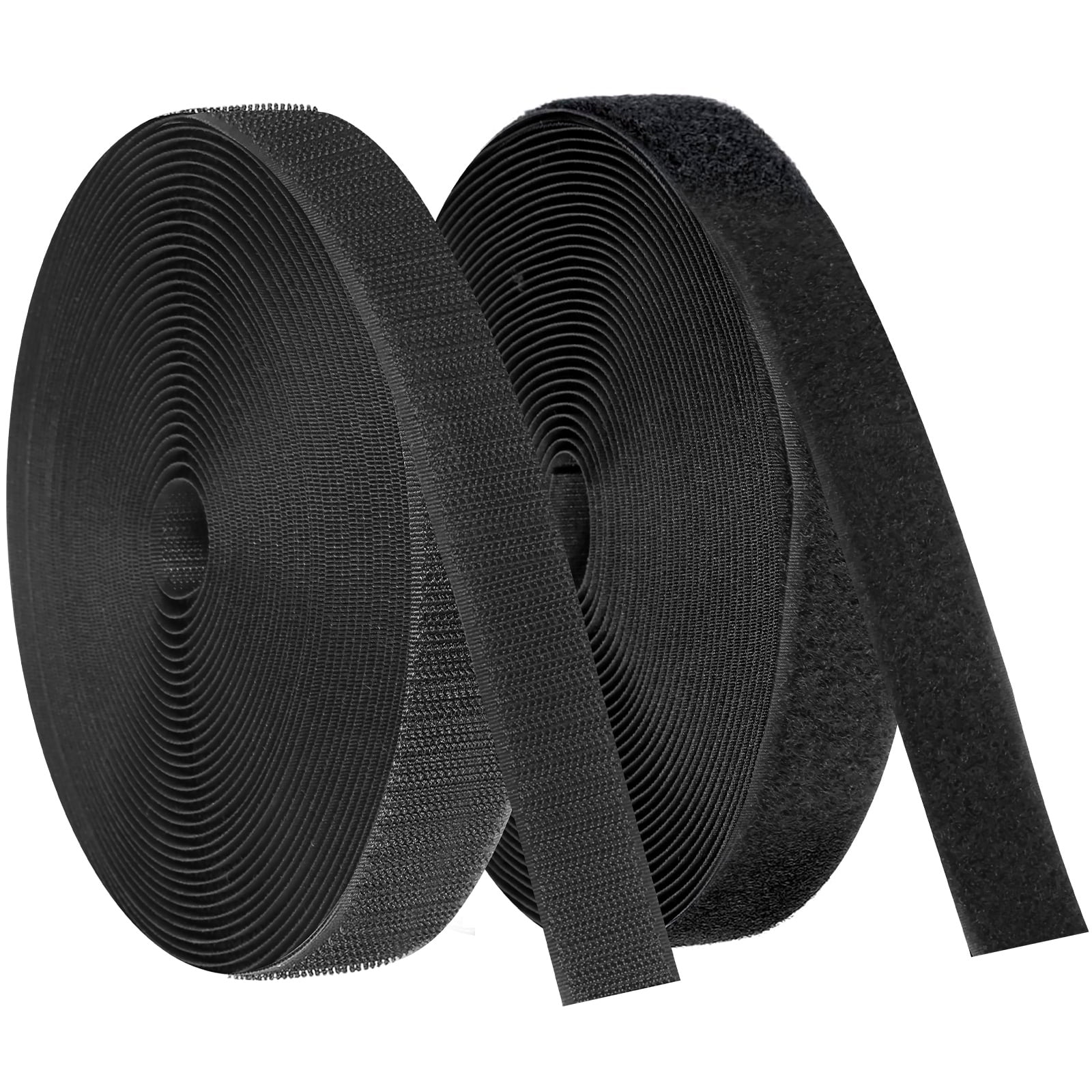 Fastener Roll Strip 1inch×32.8FT Nylon Hook and Loop Tape Self-Adhesive ...