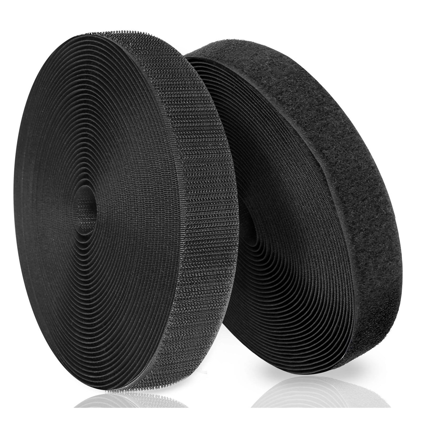 Fastener Roll Strip 1inch×32.8FT Nylon Hook and Loop Tape Self-Adhesive ...