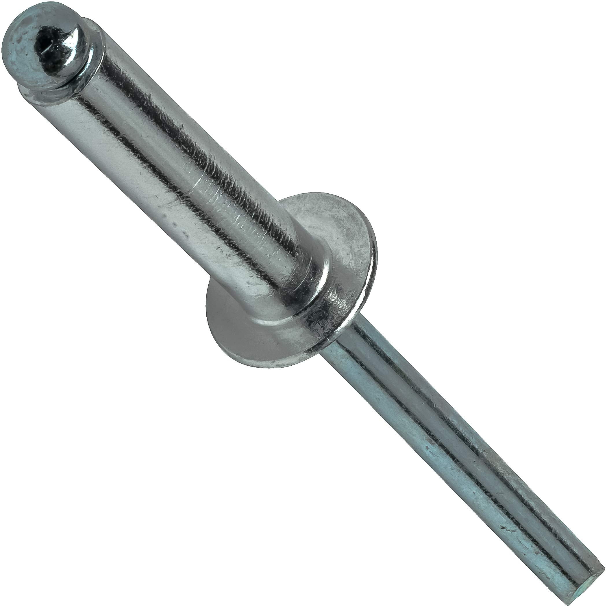 Fastenere Pop Rivets 1/8" x 1/2"(100 pcs) Aluminum Body Steel Mandrel ...