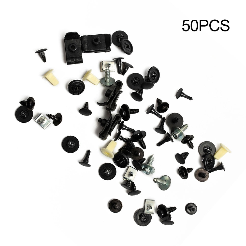 Fasteners Plastic And Metal Under Engine Cover Clips Underbody Mudguard ...