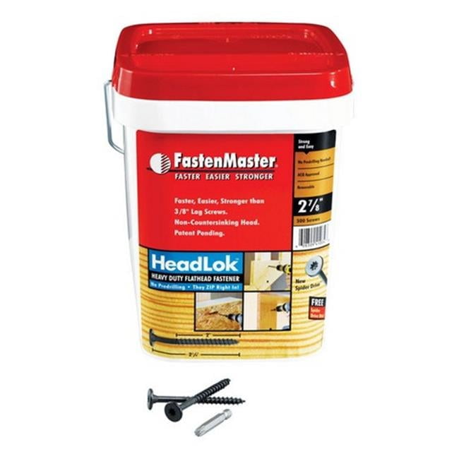 Fastenmaster HeadLOK 10x2.87in Wood Screws, Set of 500 with Anchor ...