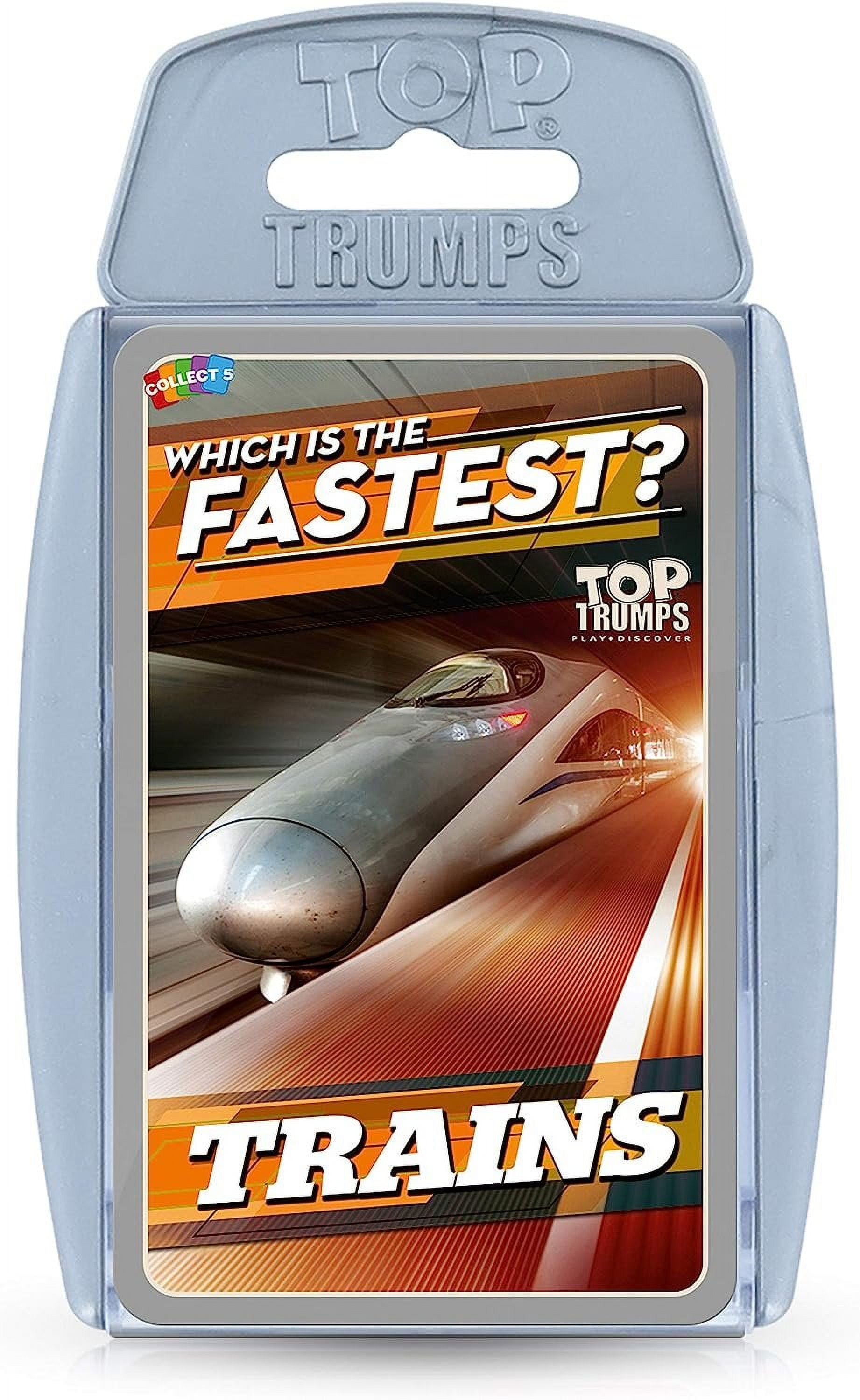 Fastest Trains Top Trumps Playing Card Game - Walmart.com