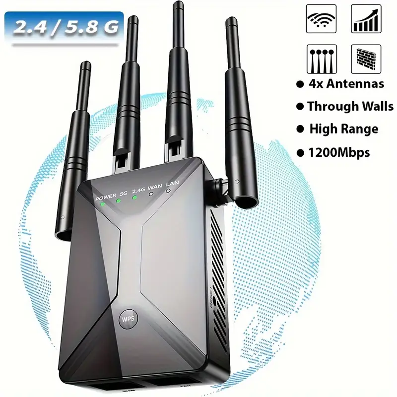 Fastest WiFi Extender/Booster | Latest Release 5GHz & 2.4GHz Up to 74% ...