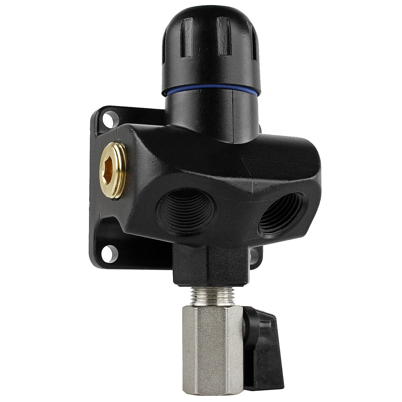 Fastpipe 3/4" Wall Outlet w/ 1/2" NPT Ports Aluminum Compressed Air ...