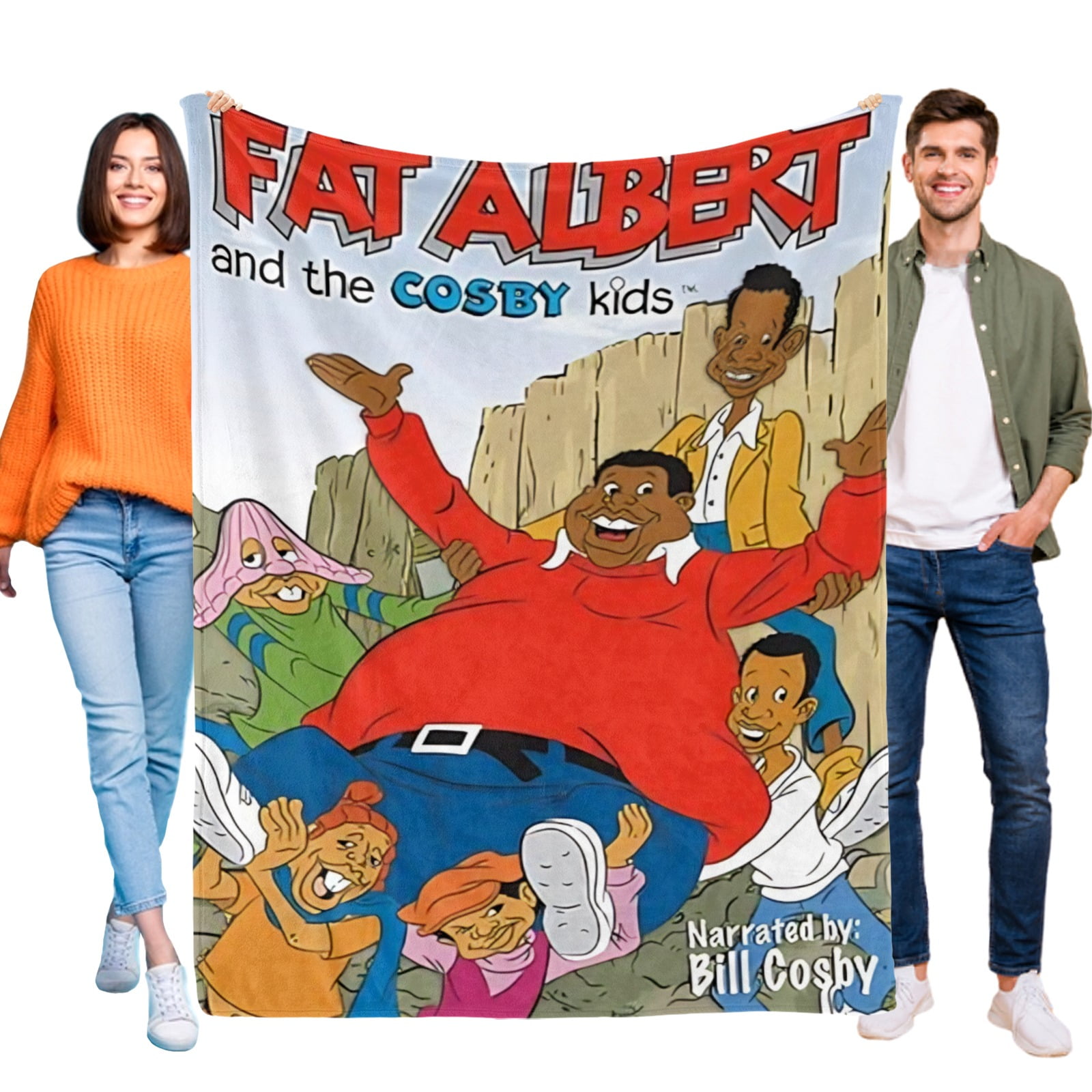Fat Albert and the Cosby Kids-Anti-Pilling Flannel Blanket Soft Lightweight Plush Fuzzy Cozy ...
