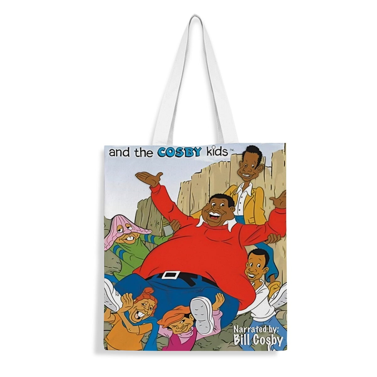 Fat Albert and the Cosby Kids-theme canvas Tote Bag for Women Aesthetic Shopping Grocery ...