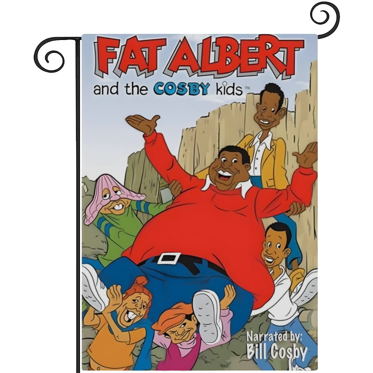 Fat Albert and the Cosby Kids-themed Garden Flag. Perfect gift for fans, friends, and family ...