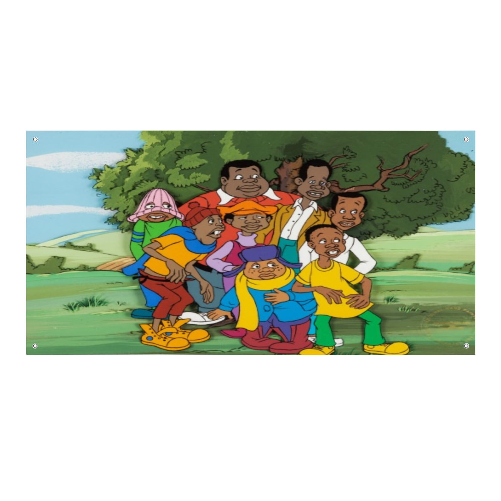 Fat Albert and the Cosby Kids-Theme Backdrops Banner Birthday Party Decor Supplies Personalized ...