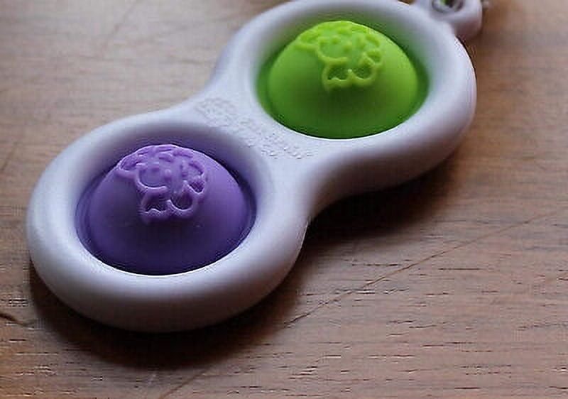 Fat Brain 1 Simple Dimpl Keychain in Purple Green 24640 - Walmart.com