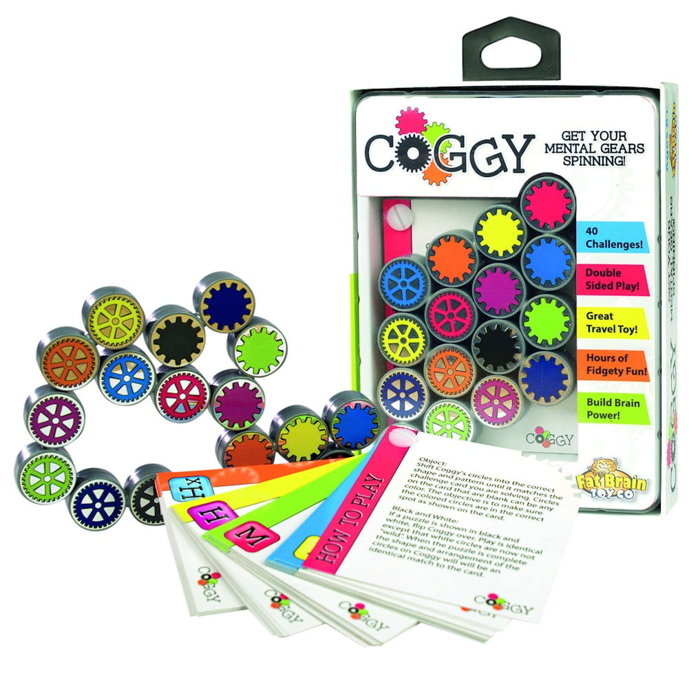 Fat Brain Toys Coggy - Connected Colorful Fidget Spin for Kids ...