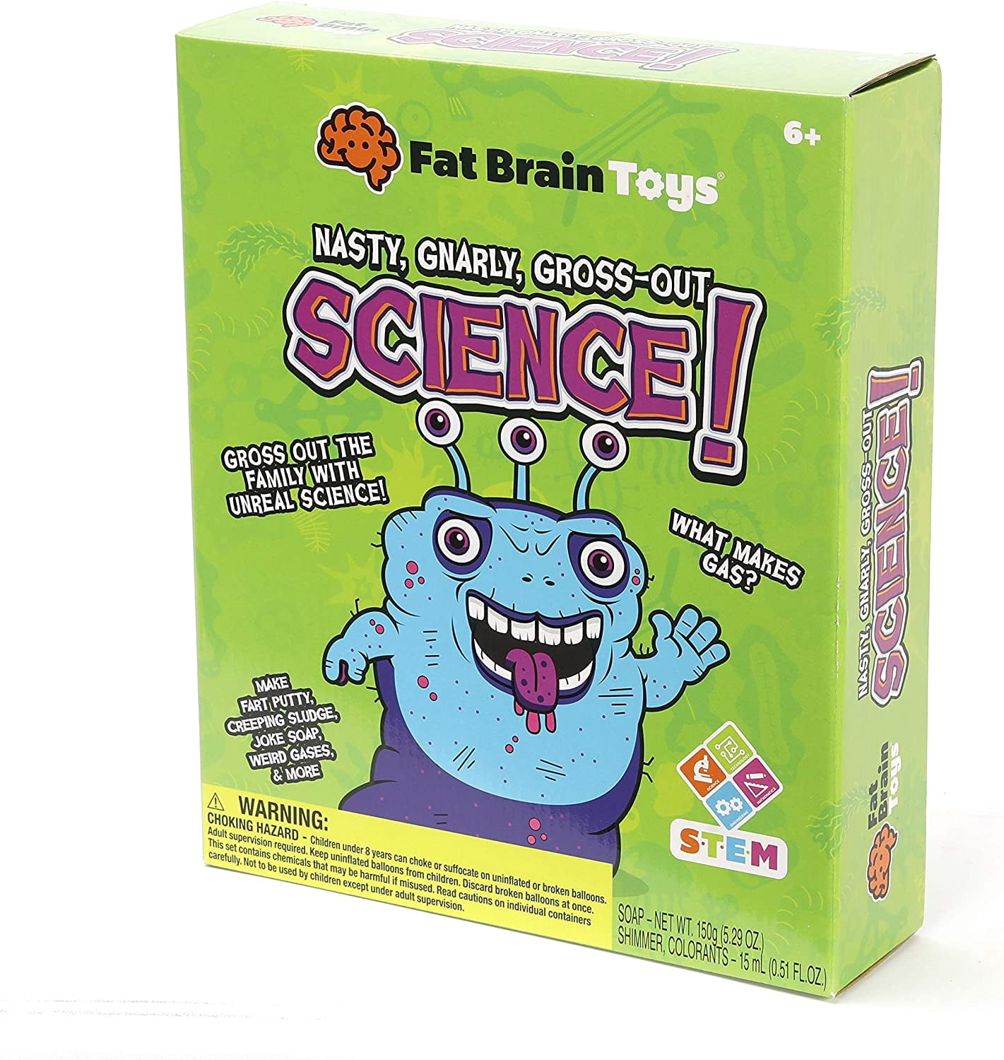 Fat Brain Toys Disgusting Science Kit Science & Nature for Ages 6 to 9 ...