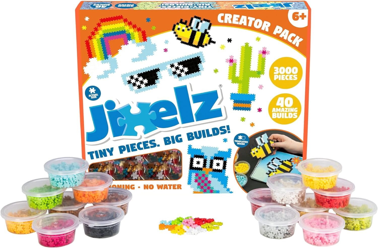 Fat Brain Toys Jixelz Creator Craft Kit, 3,000 Pieces, Ages 6 and Up ...