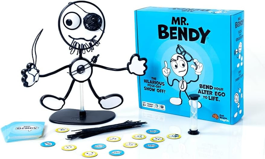 Fat Brain Toys Mr. Bendy - Craft, Bend, & Guess! Party Game for Kids ...