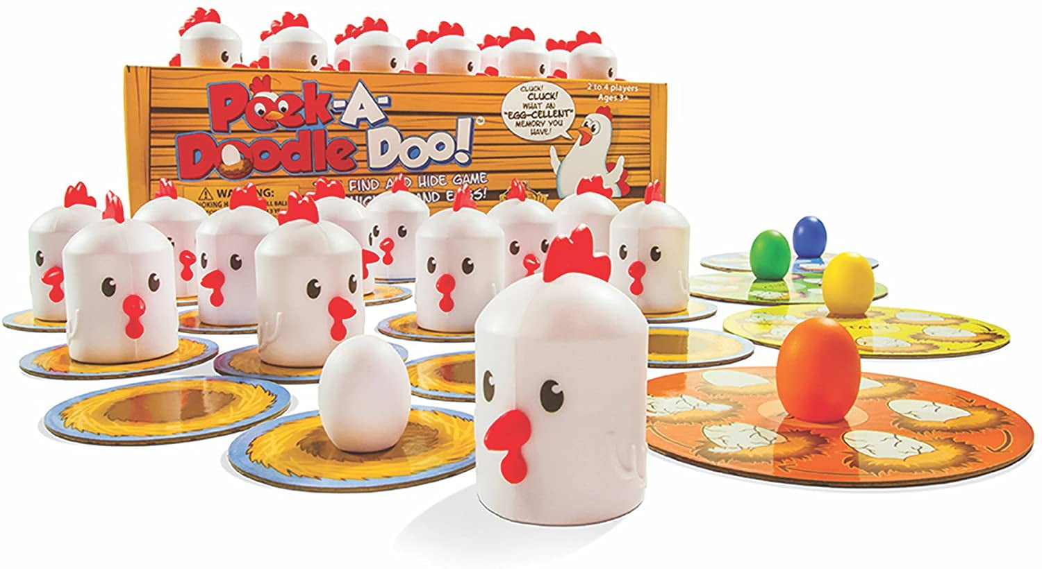 Fat Brain Peek-A-Doodle Doo! Memory Game Set - Walmart.com