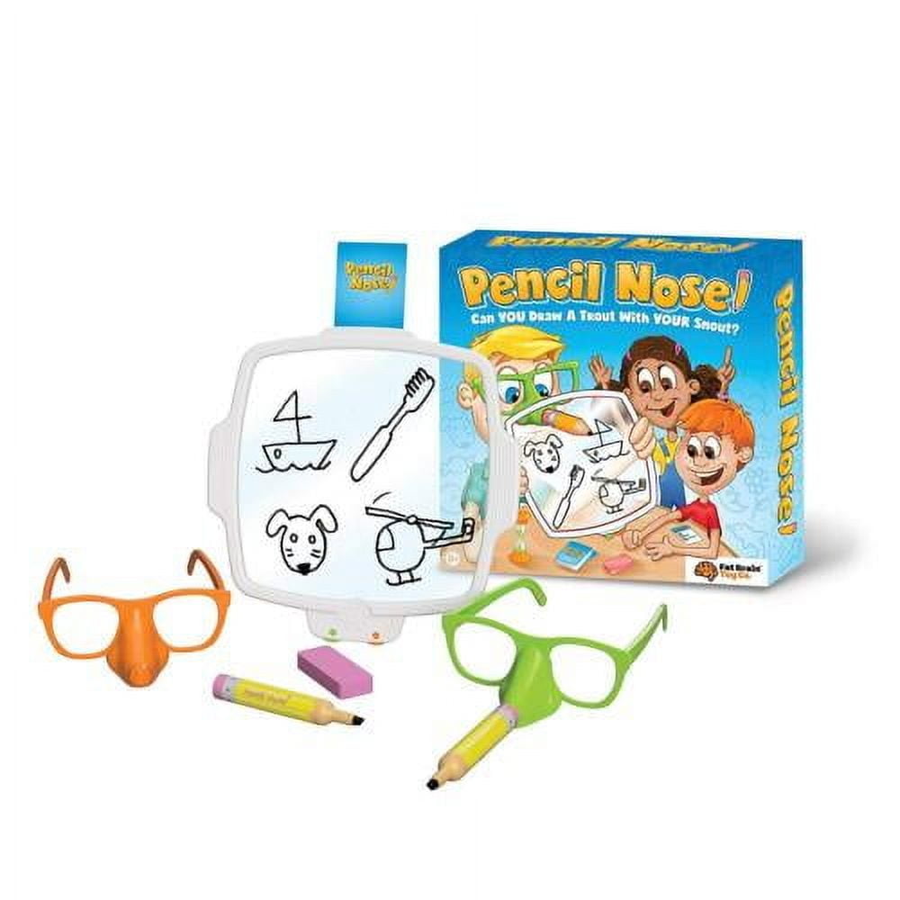 Fat Brain Toys Pencil Nose Game, Fun Matching Party Game for Kids ...