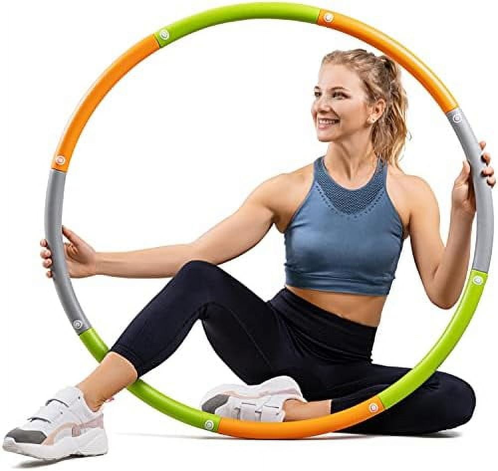 Fat Burning Weighted Hula Hoop for Adults - Exercise Hula Hoop - (3.6 ...