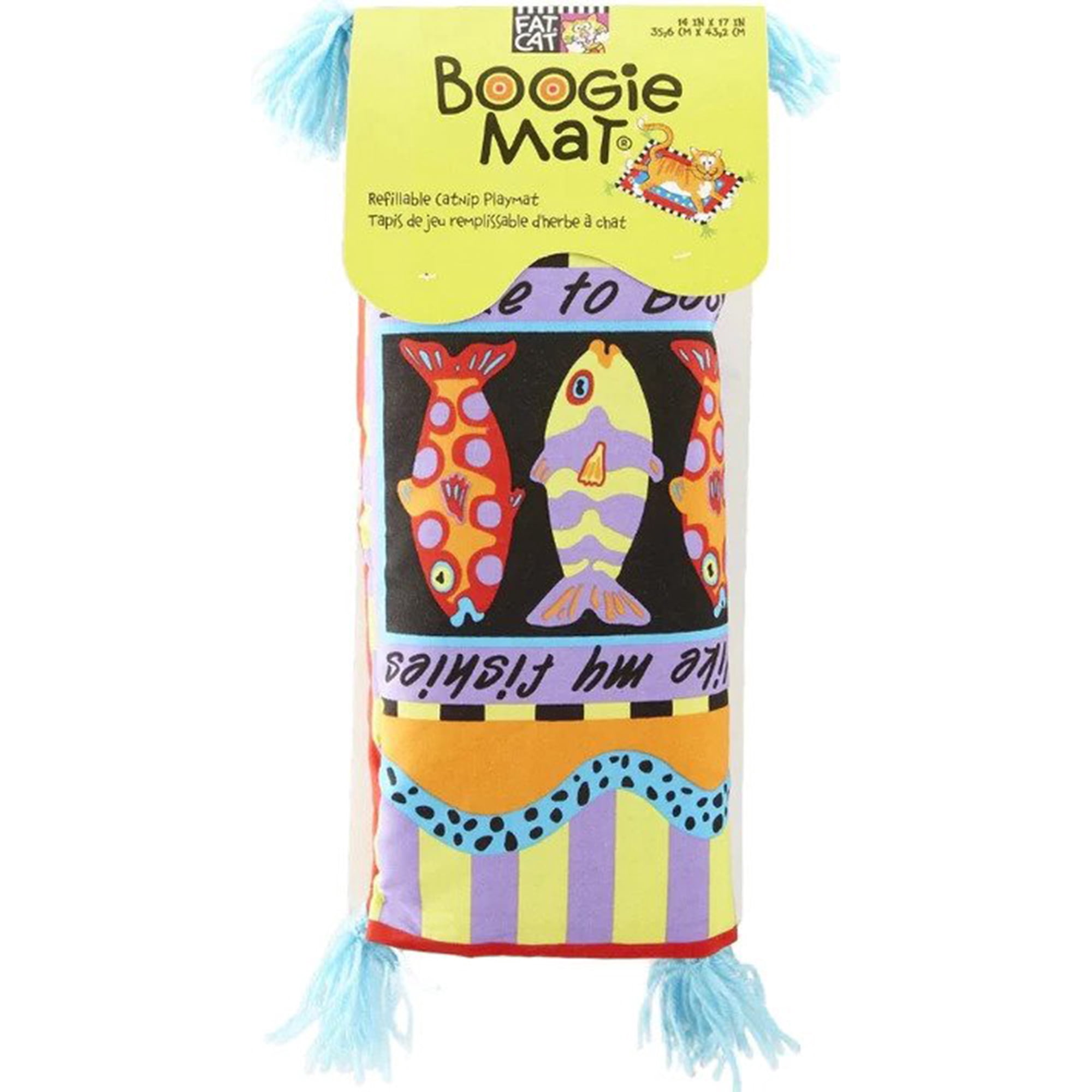 Fat Cat Boogie Mat Refillable Catnip Playmat, Multicolor - Walmart.com