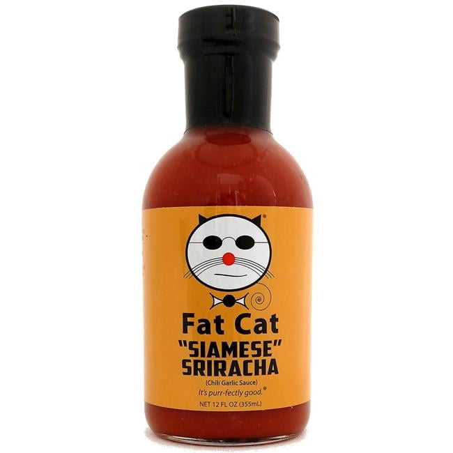Fat Cat Gourmet Hot Sauces SIAMESE Siamese Sriracha Chili Garlic Sauce ...