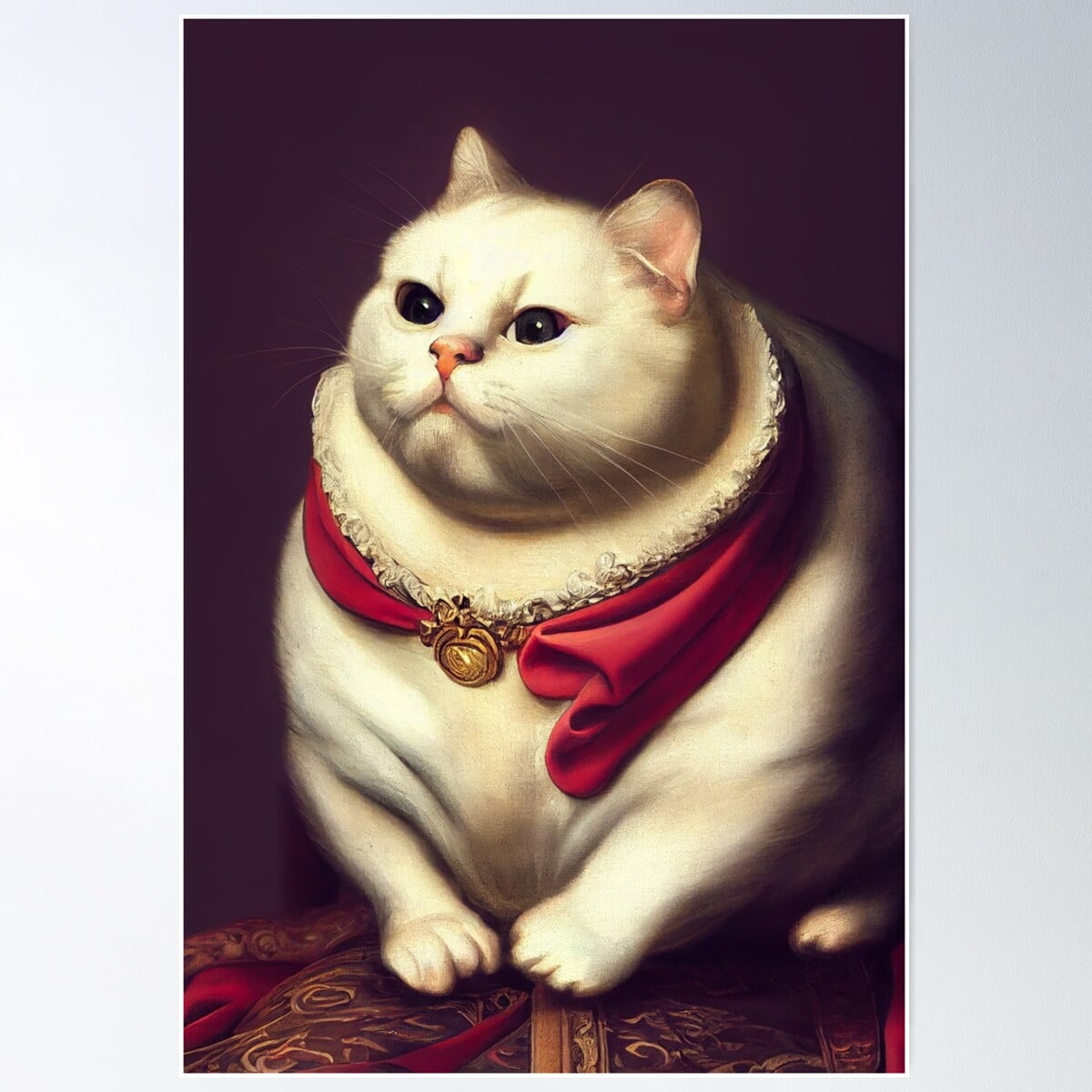 Fat Cat Poster Wall Art, Modern Wall Decor For Living Room Bedroom ...