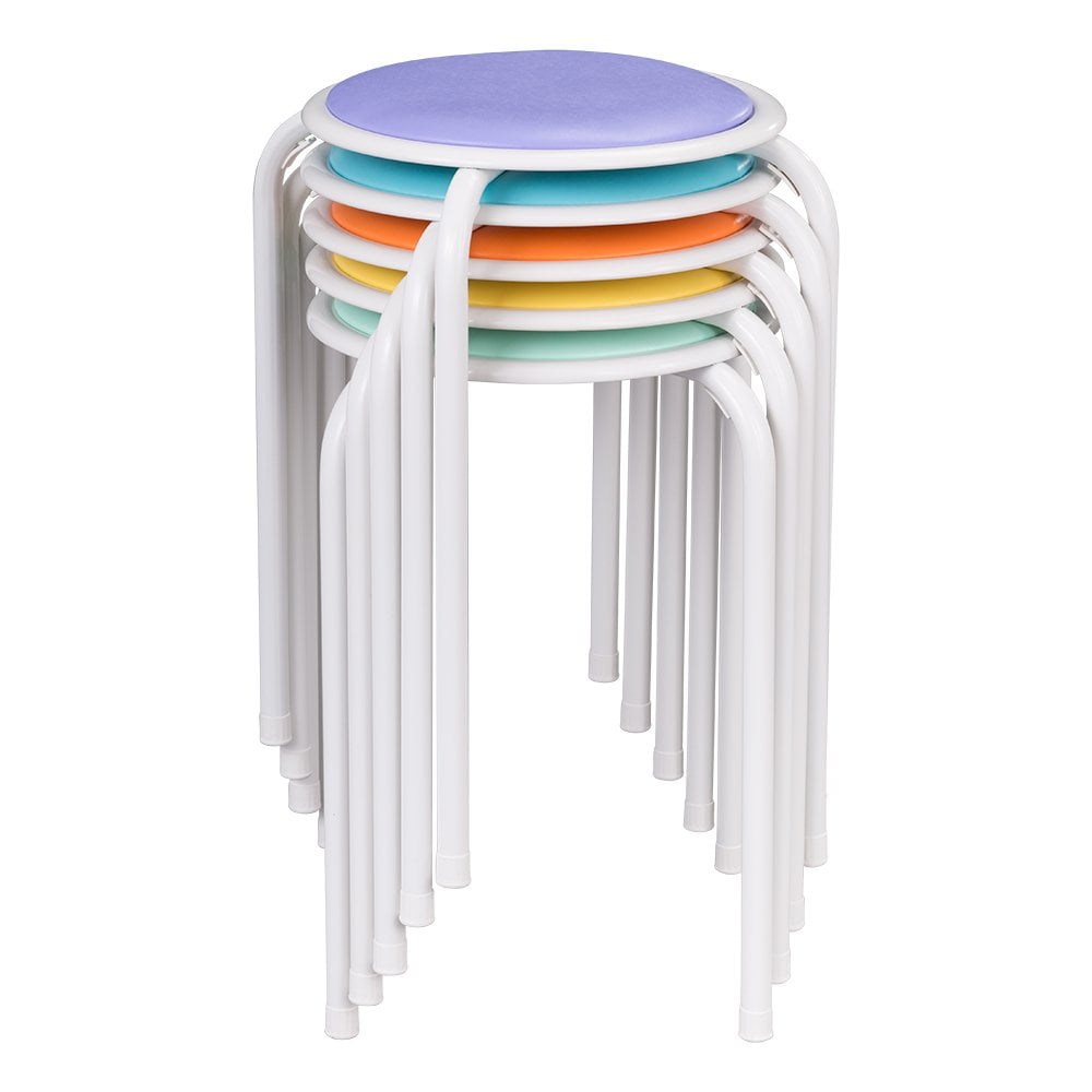 Fat Catalog Stacking Stools with Padded Seats for Kids and Adults, 17 ...