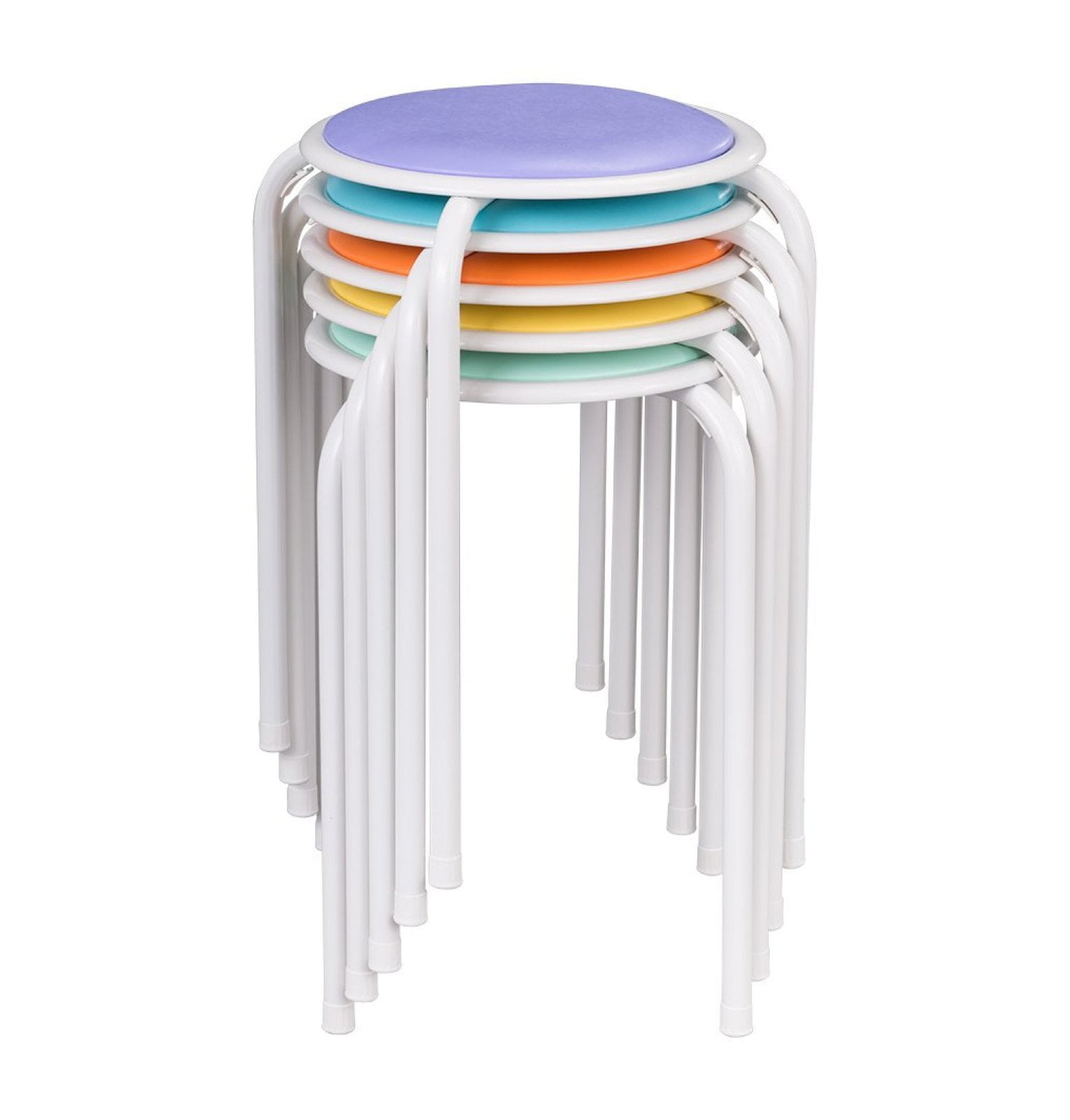Fat Catalog Stacking Stools with Padded Seats for Kids and Adults, 17 ...