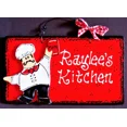 Fat Chef Personalize Kitchen Name Sign Wall Hanger Bistro Plaque Cucina ...