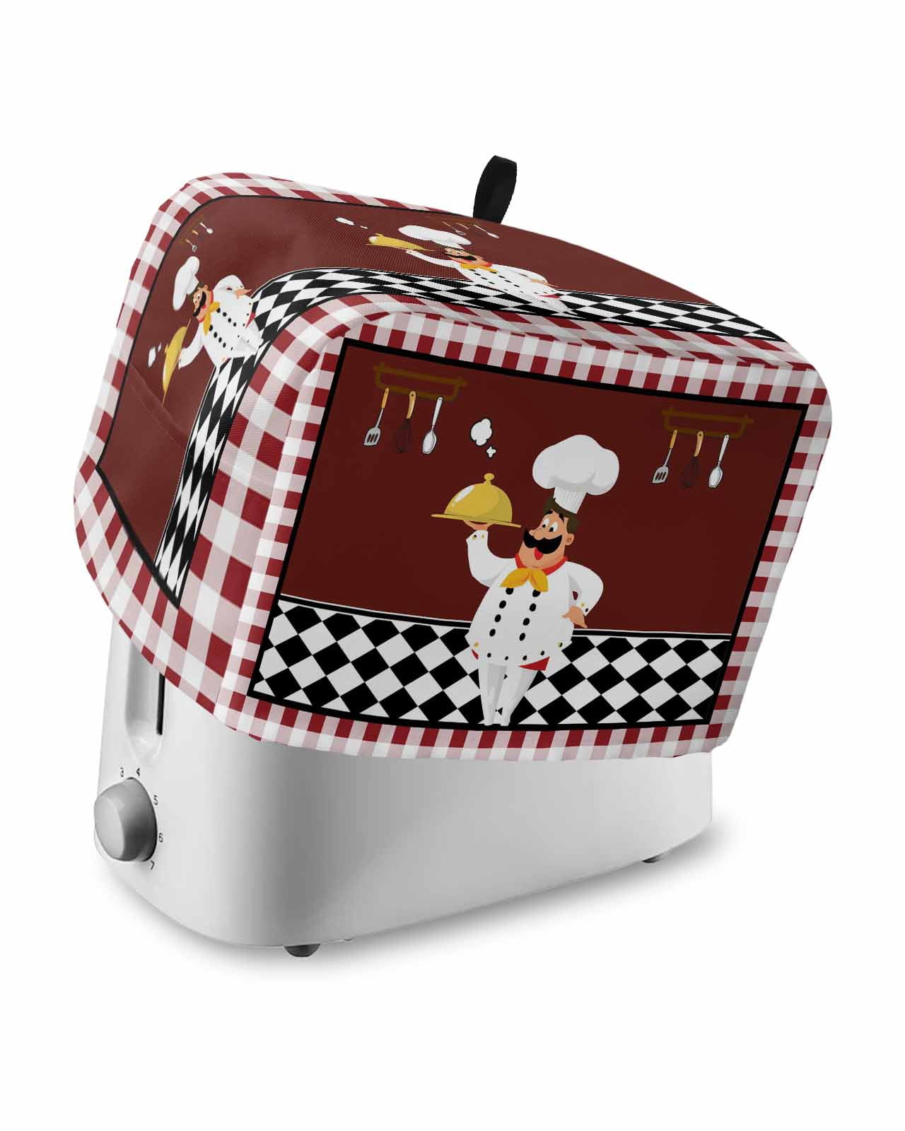 Fat Chef Small Toaster Cover 2 Slice, Kitchen Appliance Covers, Red ...