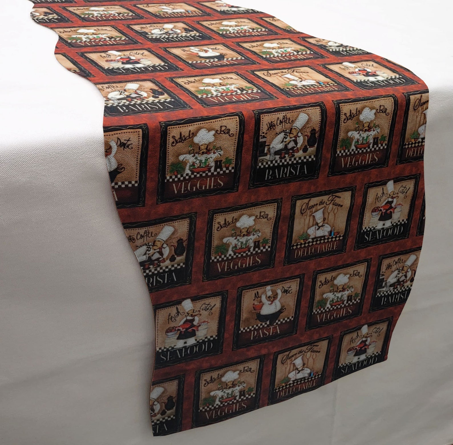 Fat Chefs Table Runner by Penny's Needful Things (3 Feet Long ...