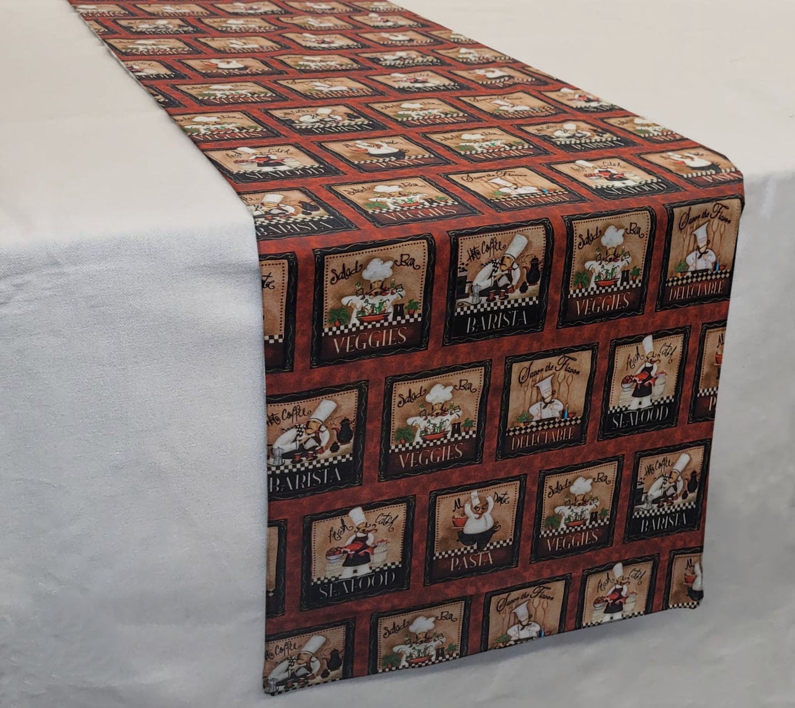 Fat Chefs Table Runner by Penny's Needful Things (3 Feet Long ...