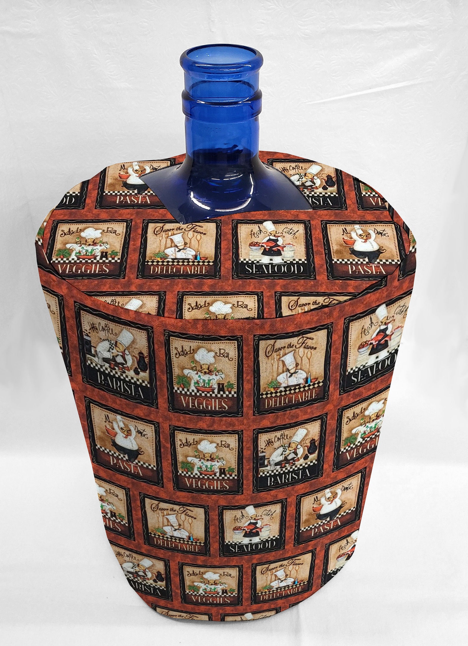 Fat Chefs Water Bottle Cover by Penny's Needful Things (5 Gallon Cover ...