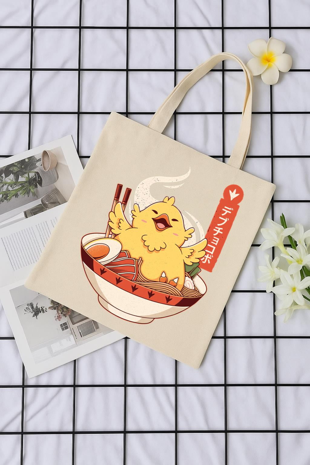 Fat Chocobo Ramen T-Bag - Final Fantasy Video Games Bag - FFVII - FFXIV ...