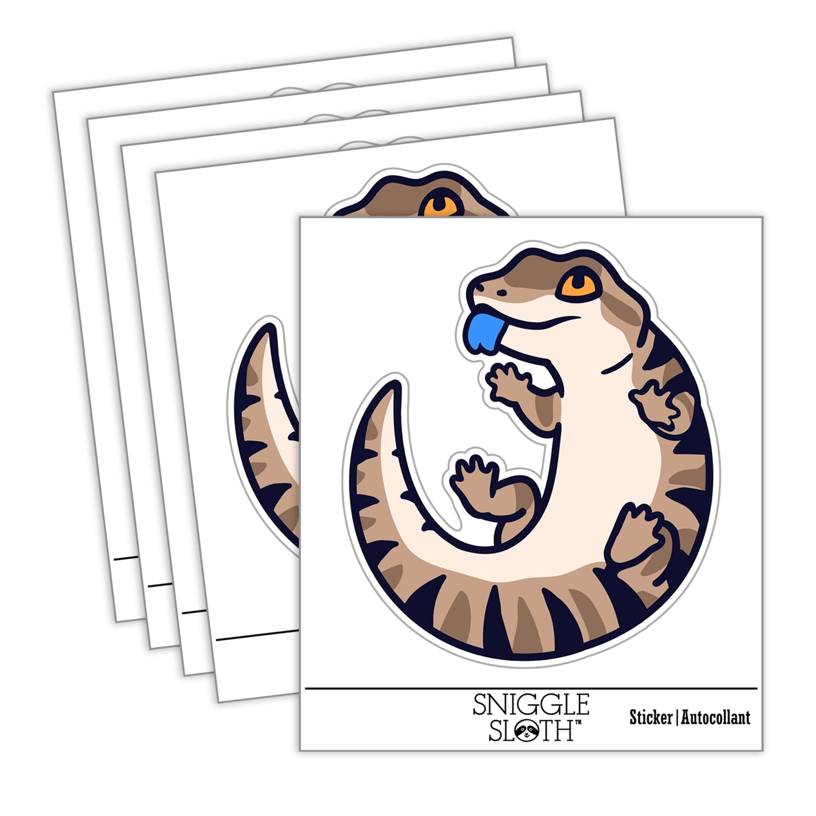 Fat Cute Blue Tongued Skink Lizard Reptile Car Window Bumper Water ...