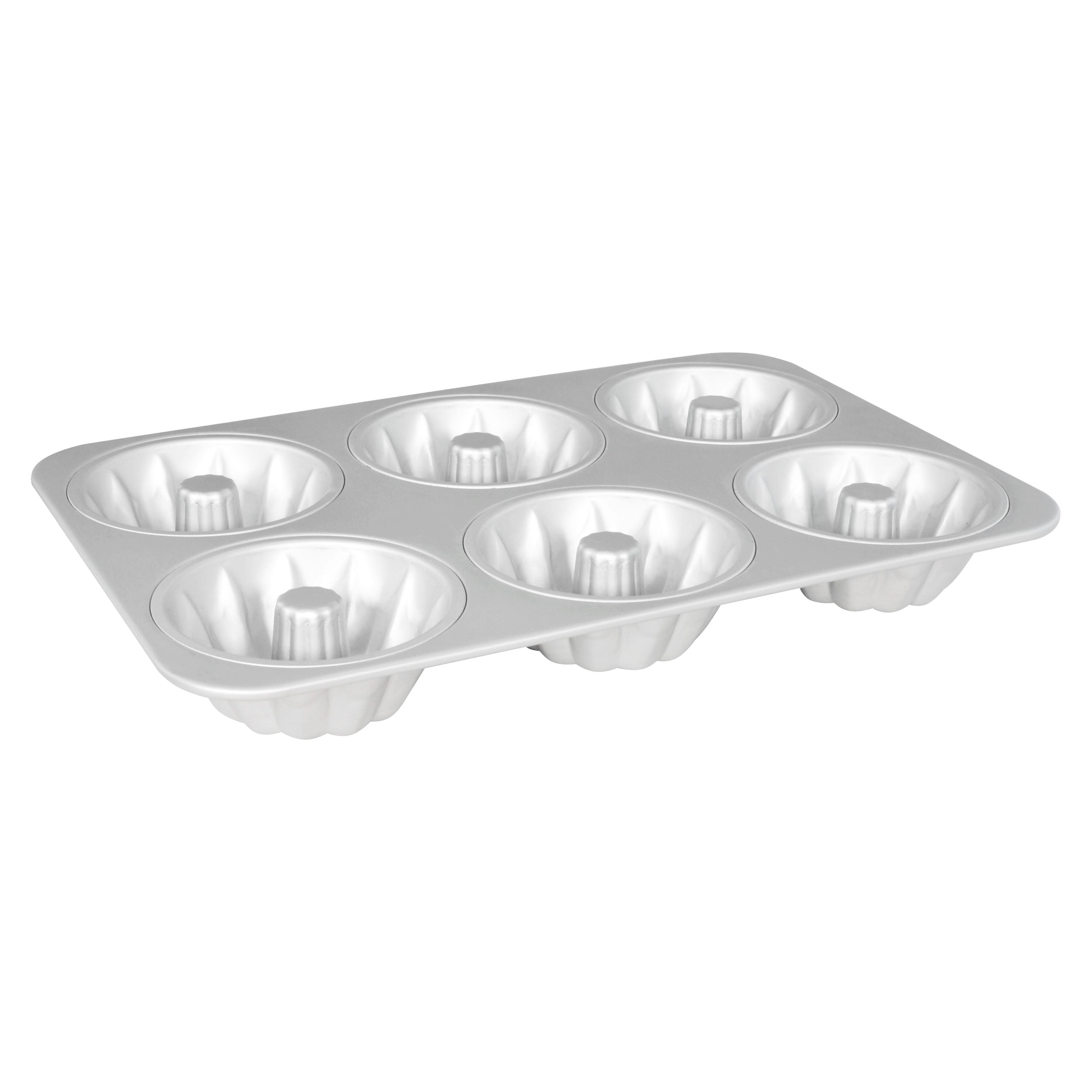 Fat Daddio's MFN-FMC Anodized Aluminum Fluted Mini Cake Pan, 14.75 x 9. ...