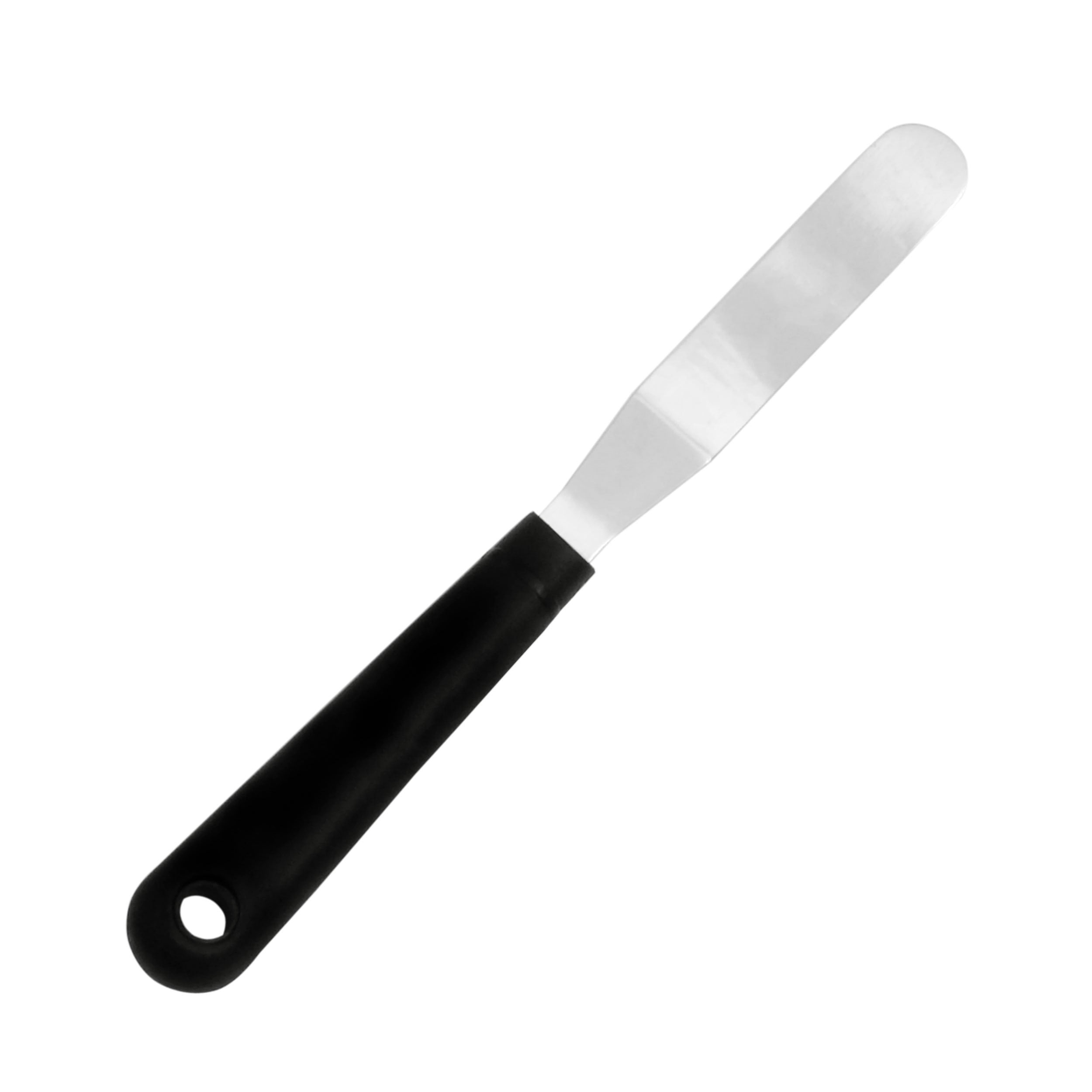 Fat Daddio's SPAT-4OS Stainless Steel Offset Spatula, 4 Inch, Black ...