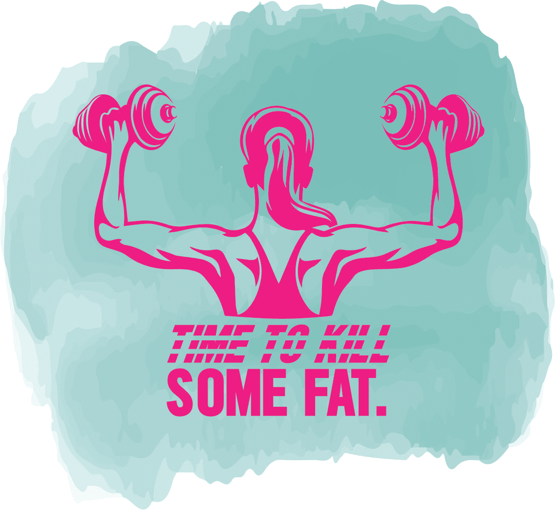 Some Fat Fitness Gym Workout Woman Empowerment Barbell Dumbbell ...