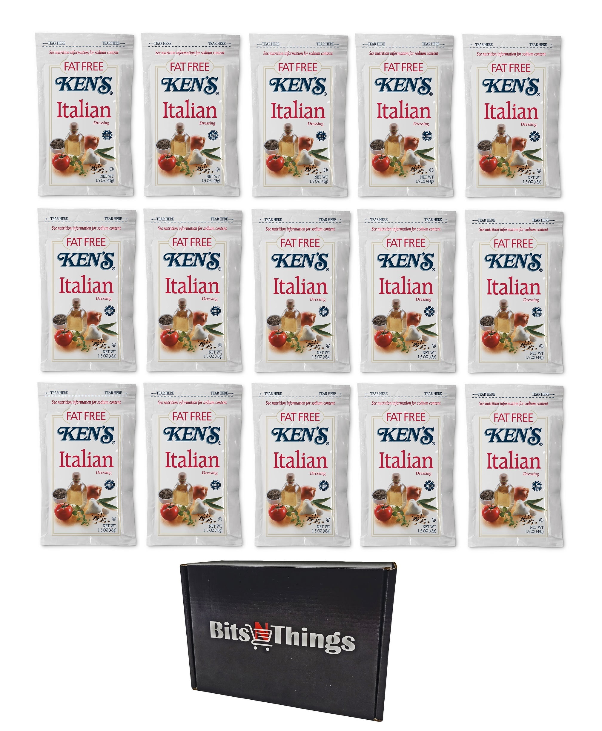 Fat Free Italian Salad Dressing Packets (Pack of 15) - Walmart.com