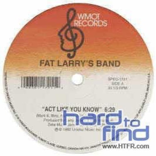 Fat Larry's Band - Act Like You Know/Zoom - Vinyl - Walmart.com