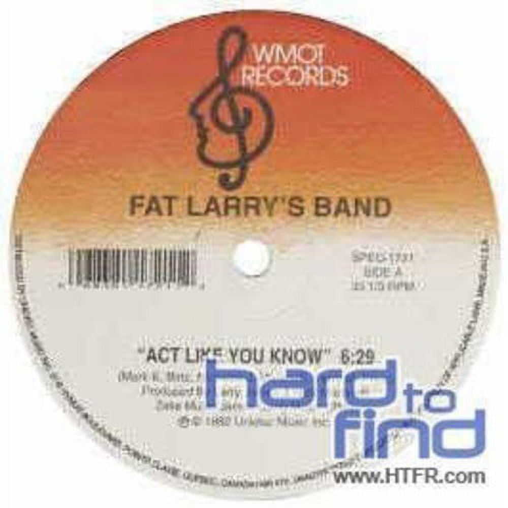 Fat Larry's Band - Act Like You Know/Zoom - Vinyl - Walmart.com