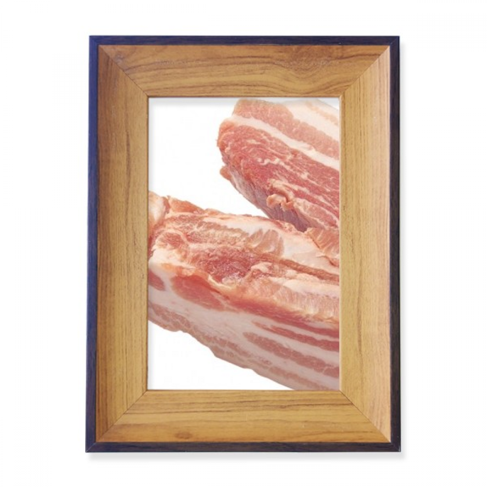 Fat Pork Raw Meat Food Texture Photo Frame Exhibition Display Art ...