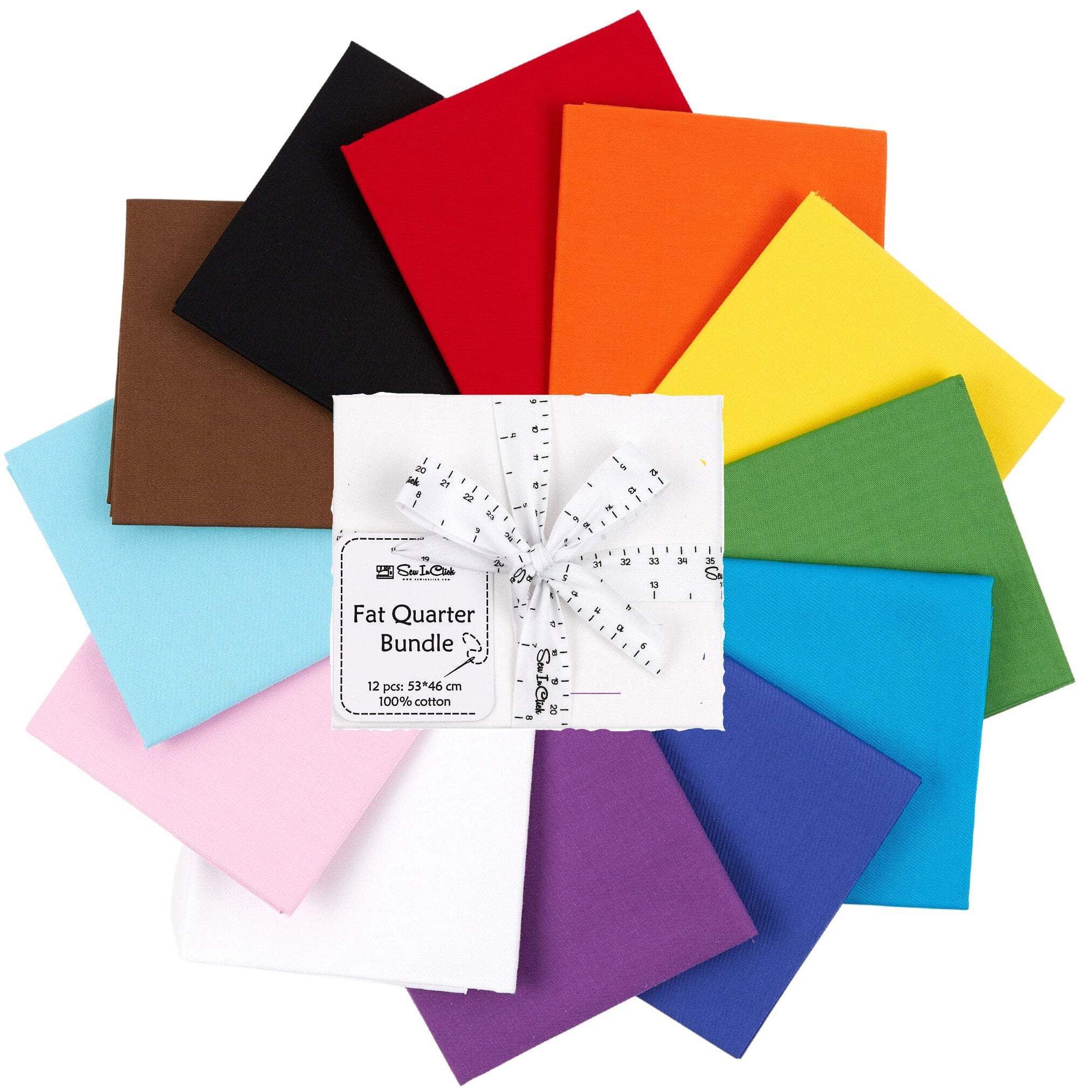 Fat Quarter Bundle -100% Cotton | Pure Solids | New Pride Flag Colors l ...