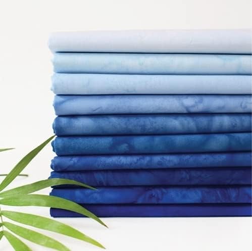 Fat Quarter Bundle - Cotton Batiks Anthology Fabrics Lava Solids Blues ...