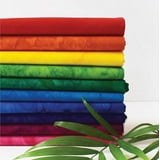Anthology Fabrics Lava Solids Rainbow Tonal Quilt Material - 10 Fat Quarters Cotton Batik Bundle ...