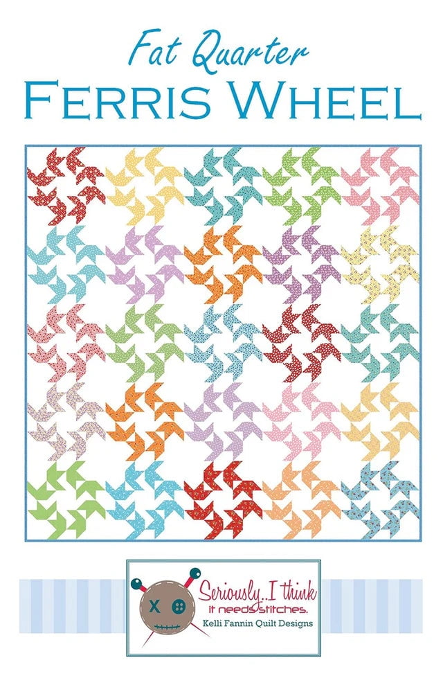 Fat Quarter Ferris Wheel Quilt Pattern - Walmart.com
