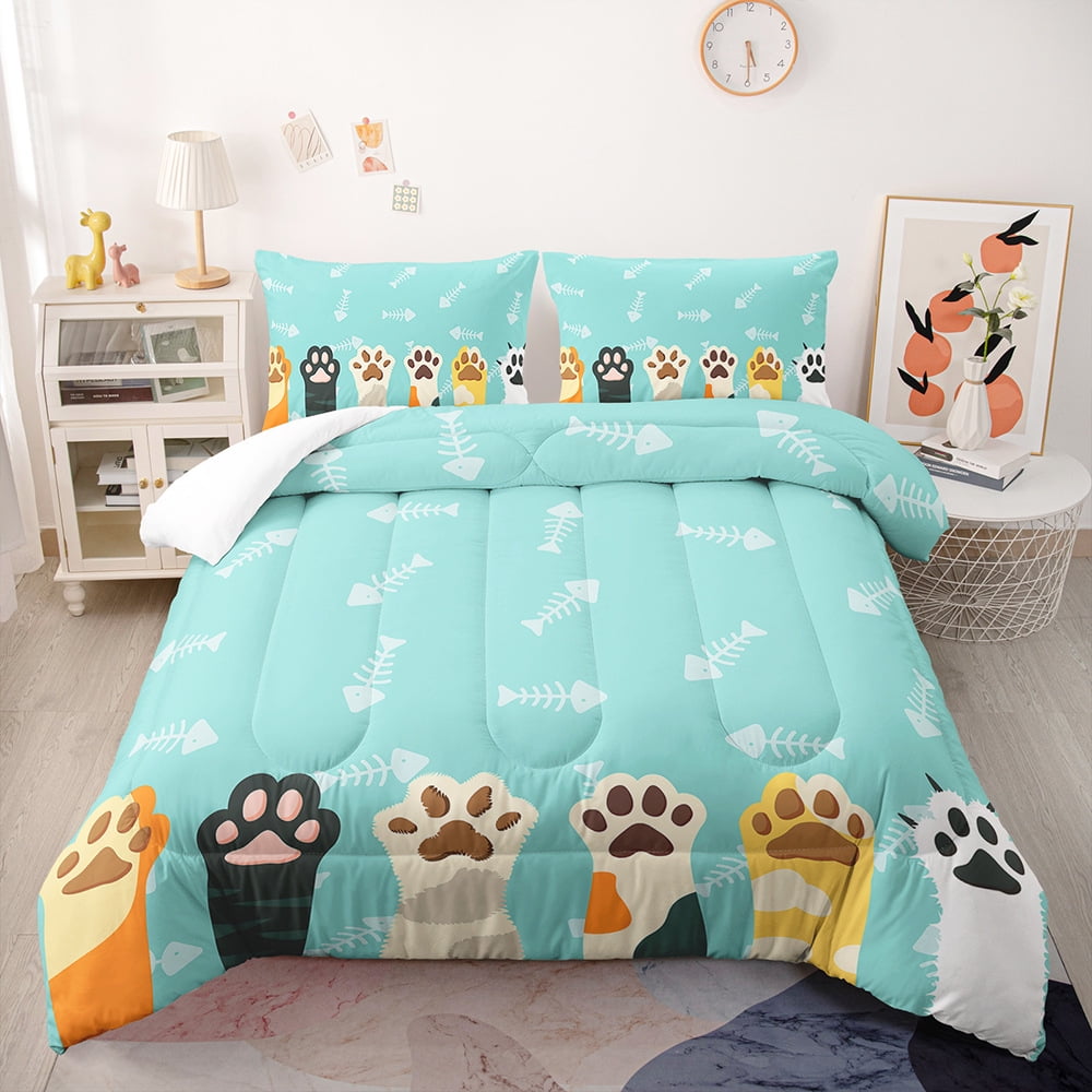 Fat Quilt Cartoon Cute Pet Double Quilt Feather Silk Cotton Digital ...